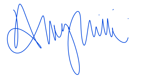 Blue Signature Transparent